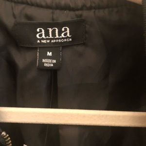 a.n.a | Jackets & Coats | Ana Rose Embroidered Velvet Bomber Jacket ...